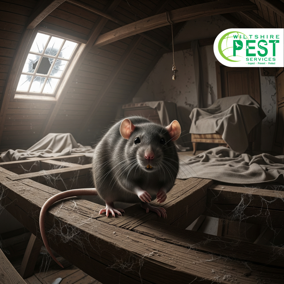 Rats in Loft | Wiltshire Pest Services Ltd